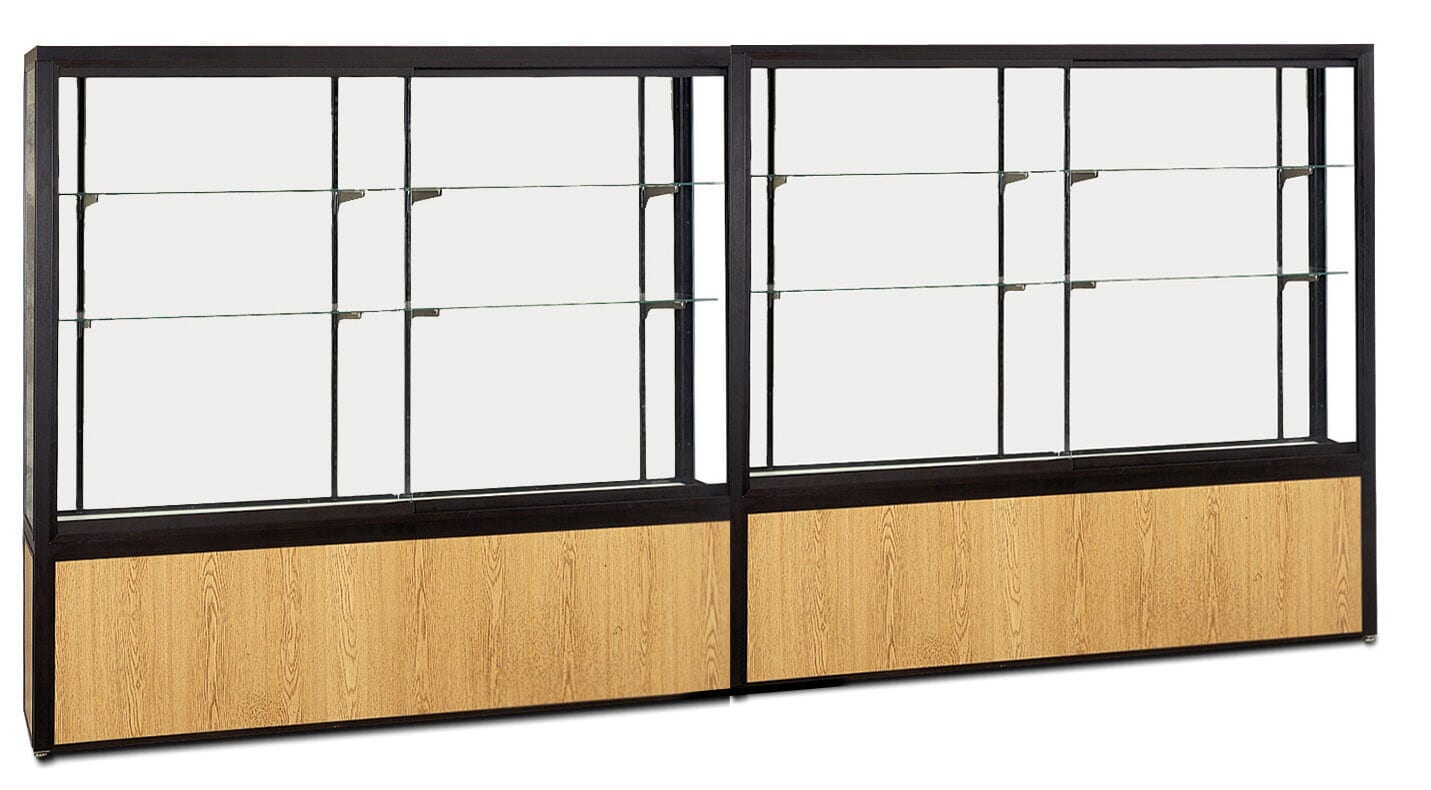 66"H Platform Display Cases Up To 12' Wide!