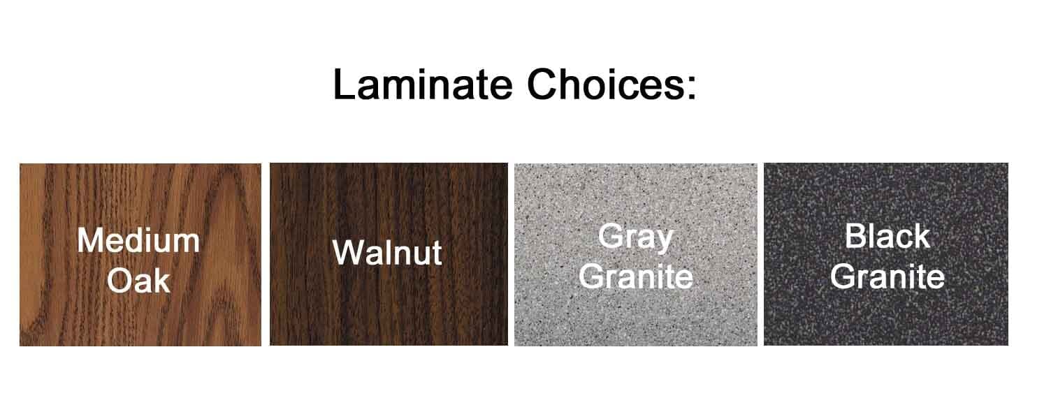 48" x 24", 5/8" Thick Melamine Folding Table - Other Sizes Available