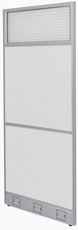 Washable White Laminate Single Raceway Panels w/Glass Window - 24"W x ...