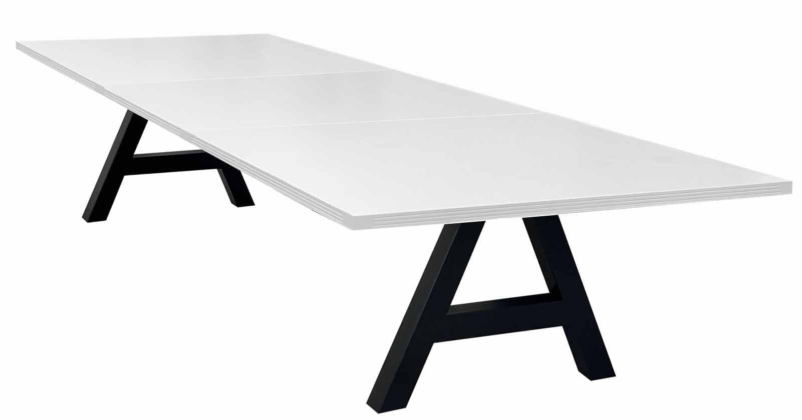 8' Rectangular Conference Table with Metal A-Frame Base - More Sizes ...