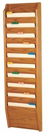 Oak Chart & File Racks