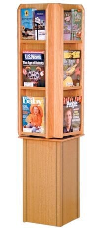 12 Pocket Revolving Literature Rack