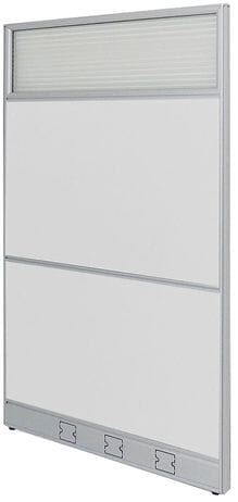 Washable White Laminate Single Raceway Panels w/Glass Window - 24"W x ...