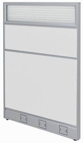 Washable White Laminate Single Raceway Panels w/Glass Window - 24"W x ...