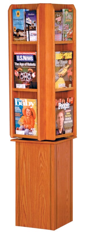 12 Pocket Revolving Literature Rack