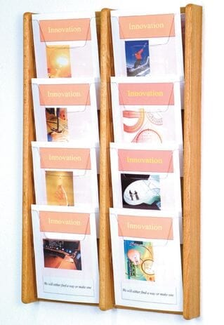 8 Pocket Magazine Wall Rack