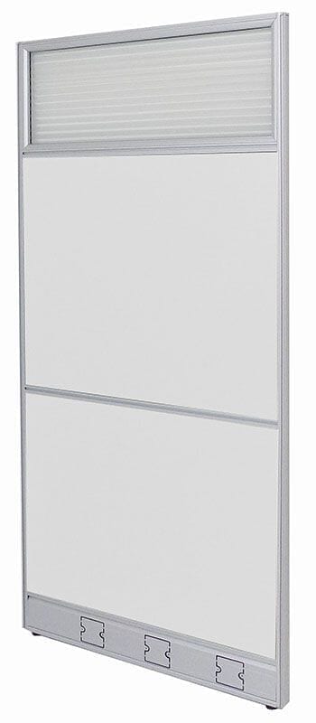 Washable White Laminate Single Raceway Panels w/Glass Window - 24"W x ...