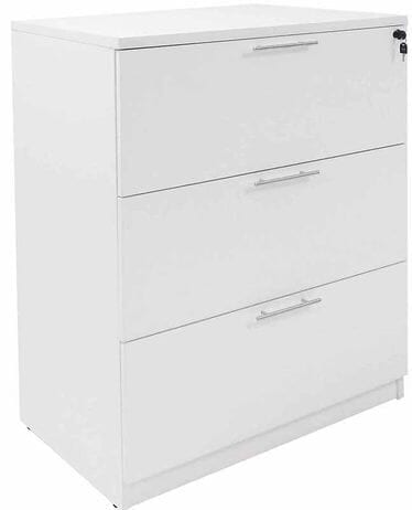 71"W White Salon Reception Desk Shell - Drawers Sold Separately