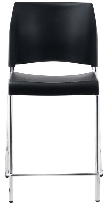 Black Stackable Cafe Stool - 24" Seat Height