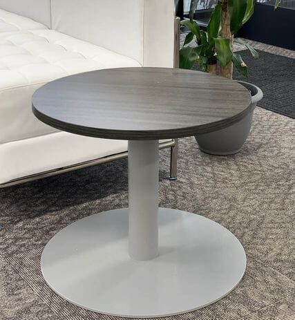24" Round x 19"H Round Metal Disc Base Coffee Table - Other Sizes Available