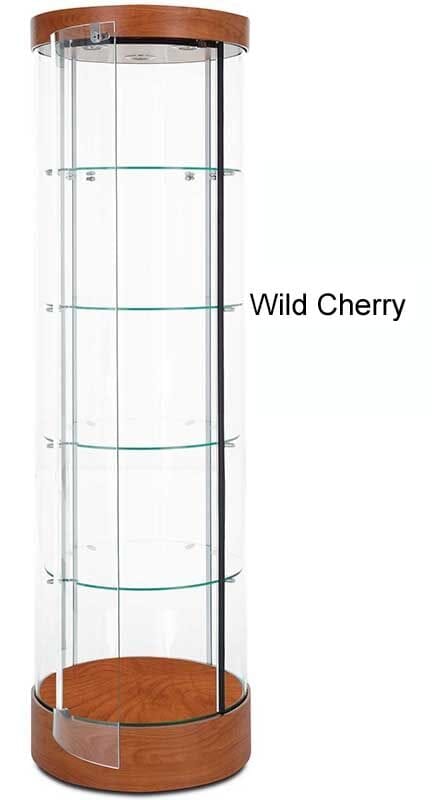 Round Tower Display Case - Free Shipping! In Stock!