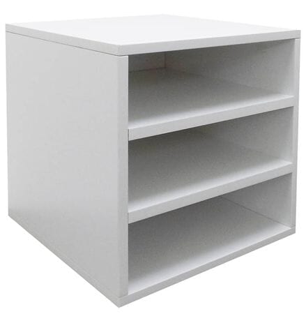 102"W White Modular Storage Filing Credenza
