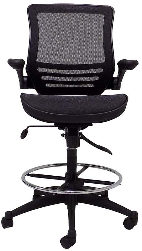 ElastiMesh All-Mesh Stool w/Flip Arms - 23"-31" Seat Ht.