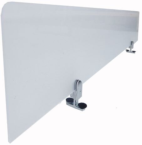 63"W Acrylic Divider w/Two Double-Sided Mounting Brackets