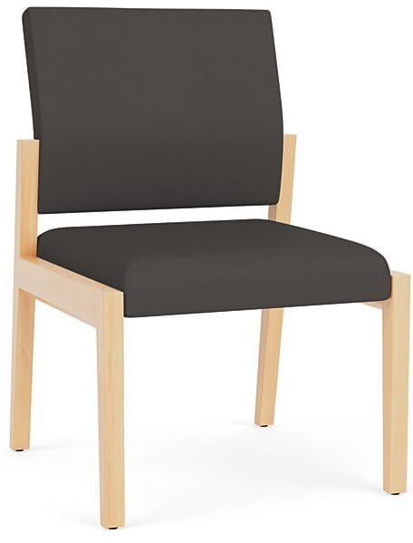 Brooklyn 300 lb. Cap. Armless Guest Chair in Upgrade Fabric/Healthcare ...