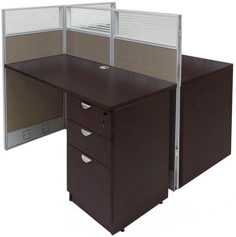 48"W x 49"D x 48"H Value Series Double Add-On Cubicle