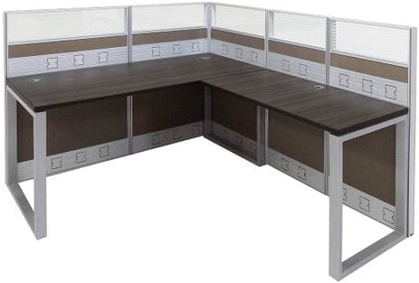 TrendSpaces Premium Cubicle Series - L-Shaped Cubicle