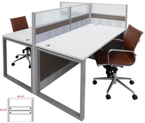TrendSpaces Premium Cubicle Series - L-Shaped Cubicle