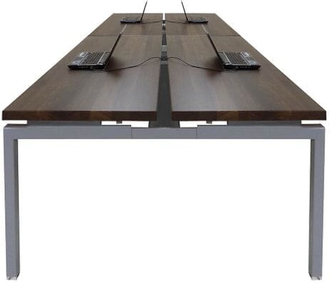 8' Solid Wood Top Technology Table w/Four 48" x 24" Worksurfaces - See ...