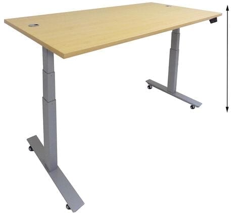 Mobile Electric Lift Height Adjustable Table Series - 48"W x 24"D