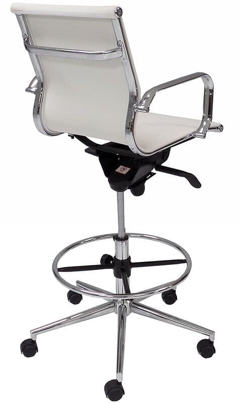 Modern Classic Office Stool w/26" - 34"H Seat Height