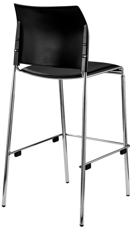 Black Stackable Cafe Stool - 31" Seat Height