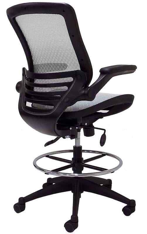 ElastiMesh All-Mesh Stool w/Flip Arms - 23"-31" Seat Ht.