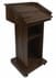 Counselor Solid Walnut Wood Lectern
