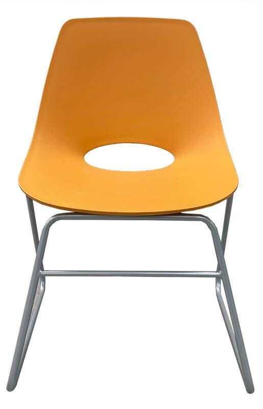 300 lb. Capacity Scoop Sled Base Stacking Chair