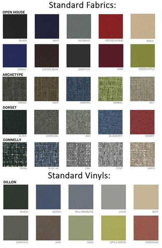 Luxe 2-Seat Bench in Standard Fabric/Vinyl