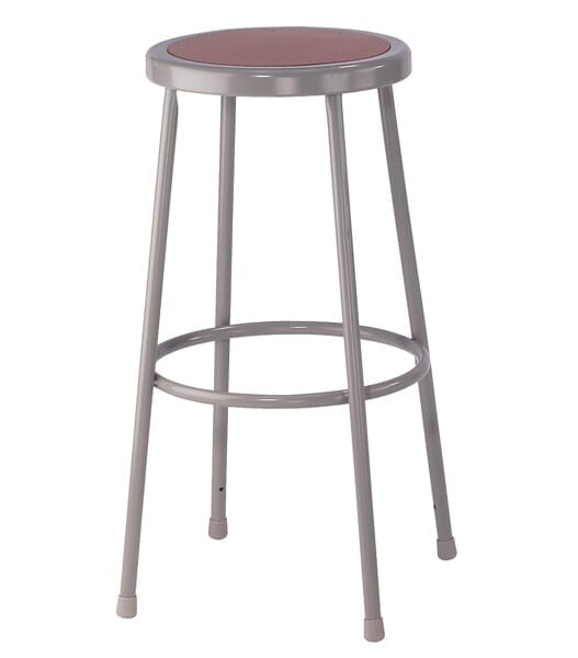 30"H Fixed Height Heavy-Duty Lab Stool - 300-lb Weight Capacity