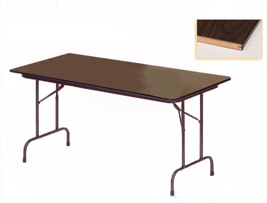 24" x 60" Heavy-Duty Plywood Core Folding Table- Other Sizes Available