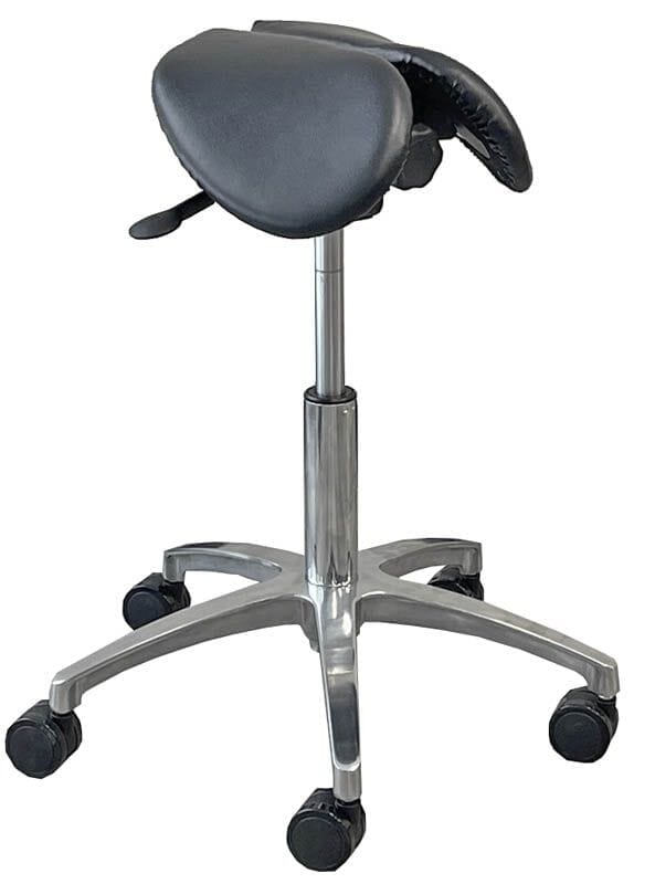 Healthcare 300 Lbs. Capacity Split Seat Saddle Stool - 22" - 29" Seat ...