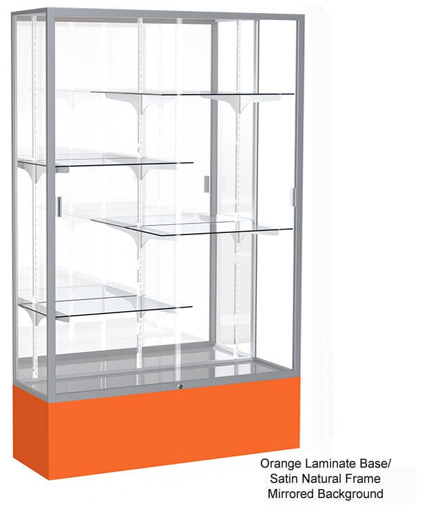 72"H 4'W Spirit Trophy Locking Display Case - See Other Sizes