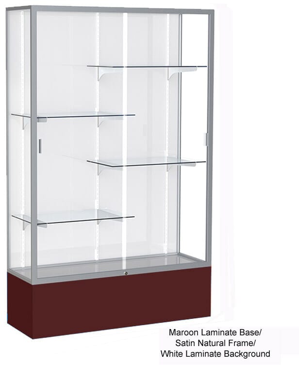 72"H 4'W Spirit Trophy Locking Display Case - See Other Sizes