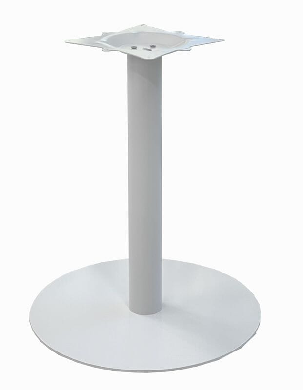 29"H Metal Pedestal Disc Base Single Table Leg - 4 Colors Available
