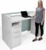Standing Height Glass Front Reception Desk