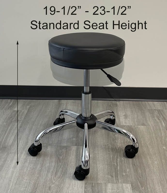 Antimicrobial Vinyl Doctor's Stool - 19" - 23" Seat Height