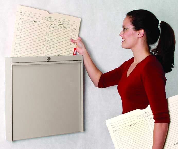 Our WallWrite Fold-Up Desk provides a sturdy & secure workspace anywhere!