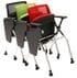 Tablet Arm Flip Seat Nesting Chair