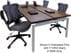 8' Solid Wood Top Technology Table w/Four 48" x 24" Worksurfaces - See ...