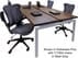 8' Solid Wood Top Technology Table w/Four 48" x 24" Worksurfaces - See ...