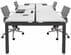 8' Technology Table w/Four 48" x 24" Worksurfaces - See Other Sizes Below