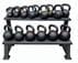 18-Piece Commercial Grade Cast Iron Kettlebell Set with Storage Rack