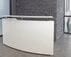 Modern High Gloss White Curved Reception Desk