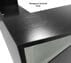 Black Salon Reception Desk | Modern Office