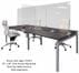 8' Technology Table w/Four 48" x 24" Worksurfaces - See Other Sizes Below
