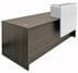 Emerge Glass Top Reception Desk with ADA Surface