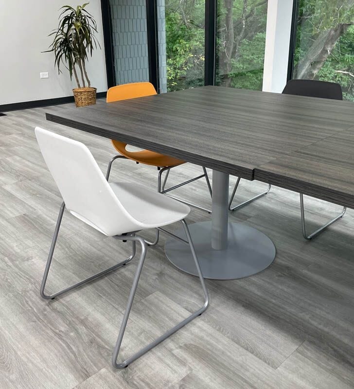 300 lb. Capacity Scoop Sled Base Stacking Chair