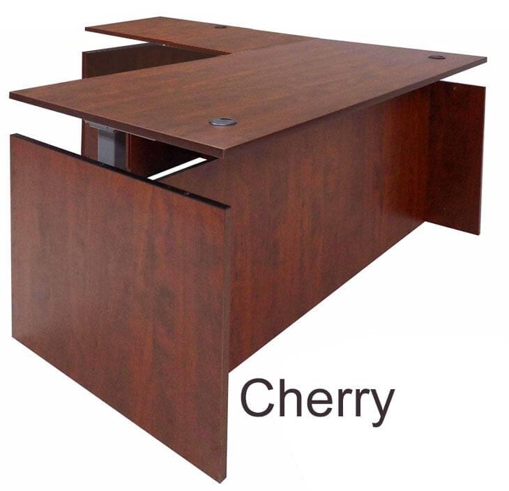 71" x 84" Enclosed Fully Height Adjustable Executive L-Shaped Desk